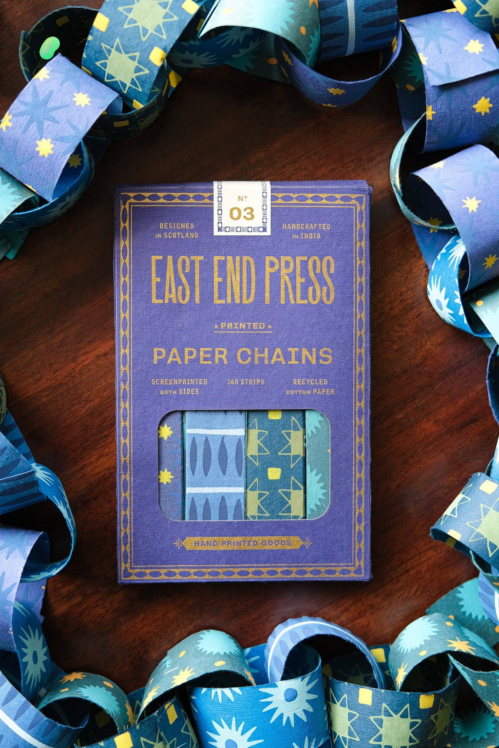 Blue and Yellow Paper Chain Kit – Festive Collective
