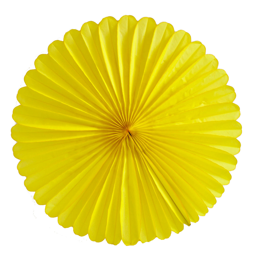 Yellow Tissue Fan - Large – Festive Collective